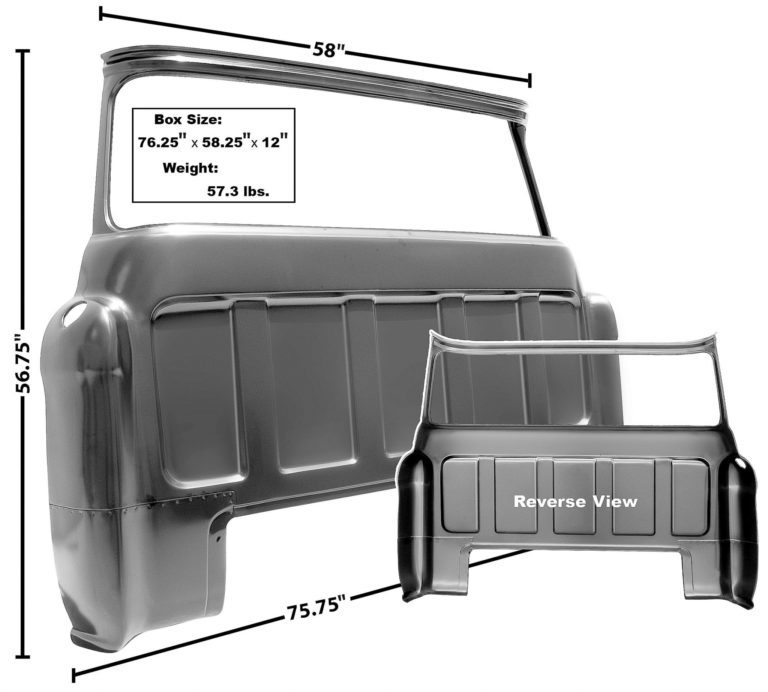 1955 – 1959 Chevy Truck Cab Rear Outer Panel – Large Window (1107D ... 1955 – 1959 Chevy Truck Cab Rear Outer Panel – Large Window (1107D ...